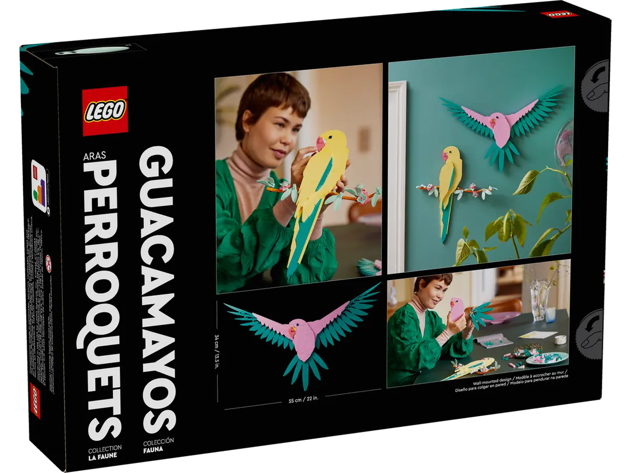Конструктор LEGO Art 31211 The Fauna Collection – Macaw Parrots, 644 дет.