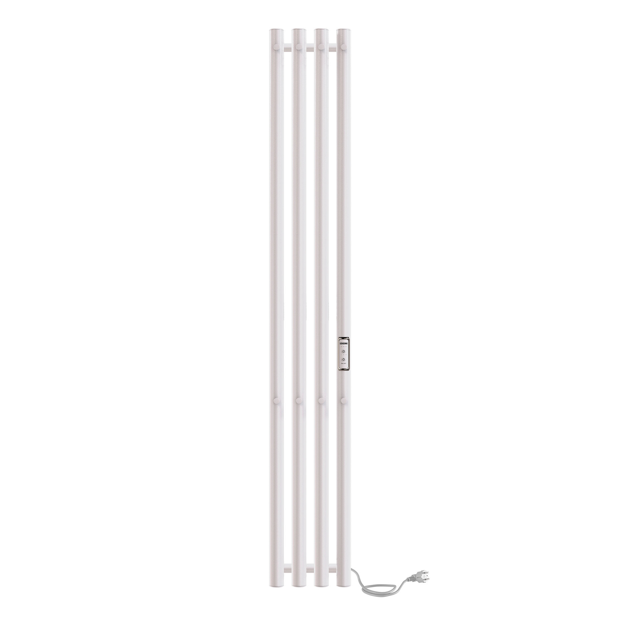 Полотенцесушитель электрический 1200х180 INDIGO Style 4 (LSE120-18WMRt) универсальное подключение, белый