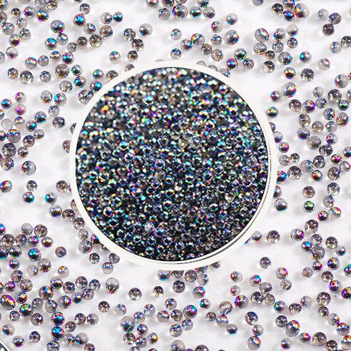 Шарики EPOXYMASTER Metal Silver-Rainbow, для эпоксидной смолы, серебристые, 30 г