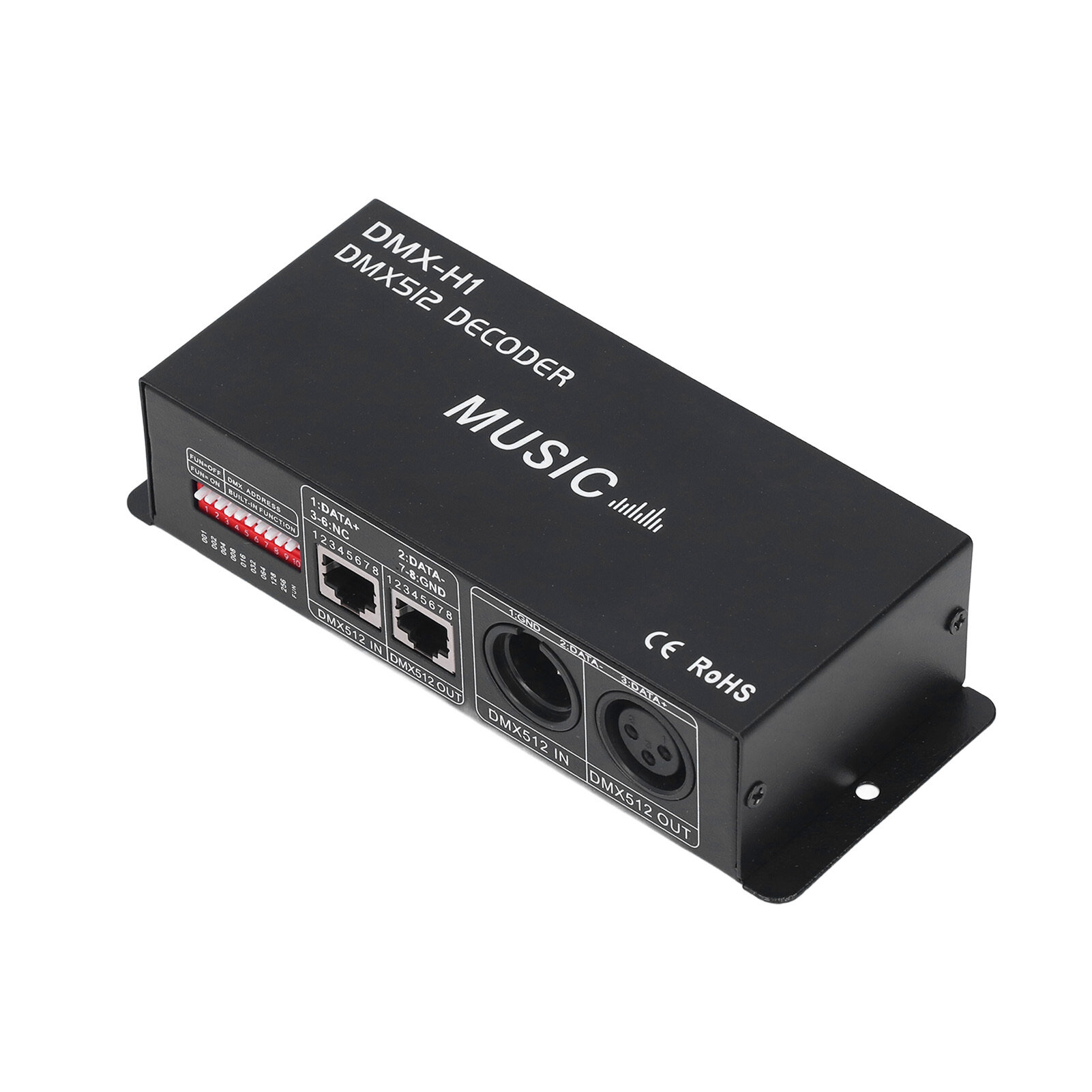 4-канальный DMX 512 декордер с регулируемой яркостью RGB, светодиодный контроллер декордера для баров, отелей Sober Bars8A