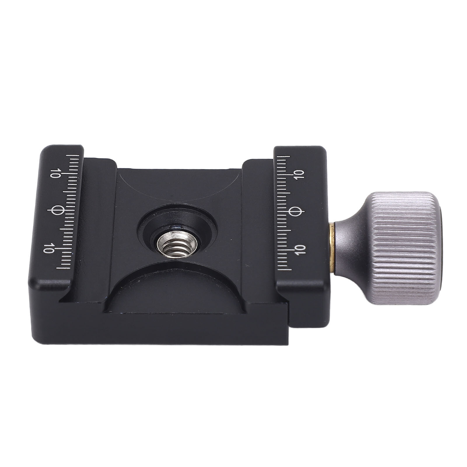 Универсальный быстросъемный зажим из алюминиевого сплава с резьбой 1/4 дюйма (3/8 дюйма), двойной противоскользящей пластиной и быстросъемным креплением для штатива камеры.