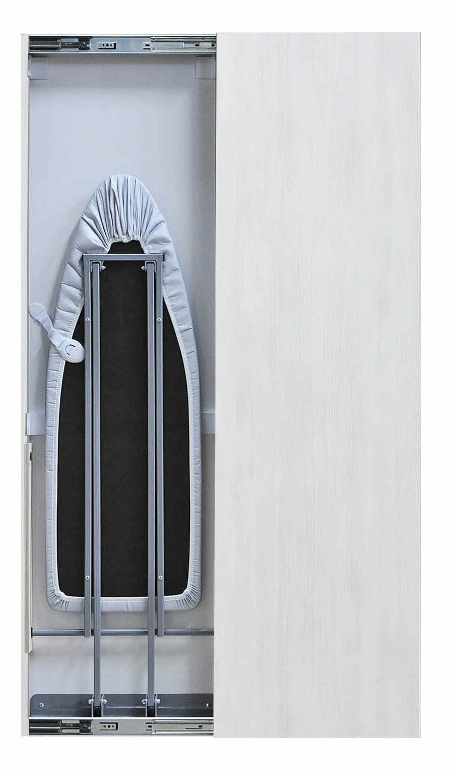 Встроенная гладильная доска Табула S ЭКО (без зеркала), Выбеленный дуб купе право