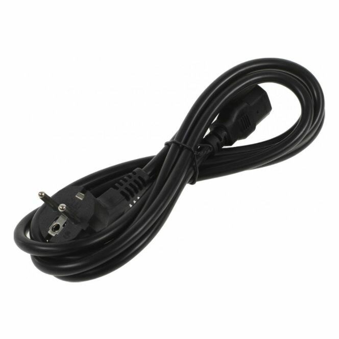 Шнур питания Lanmaster LAN-PP19/SH-2.0-BK C19-Schuko проводник:3x1.5мм2 2м 220В 16А черный