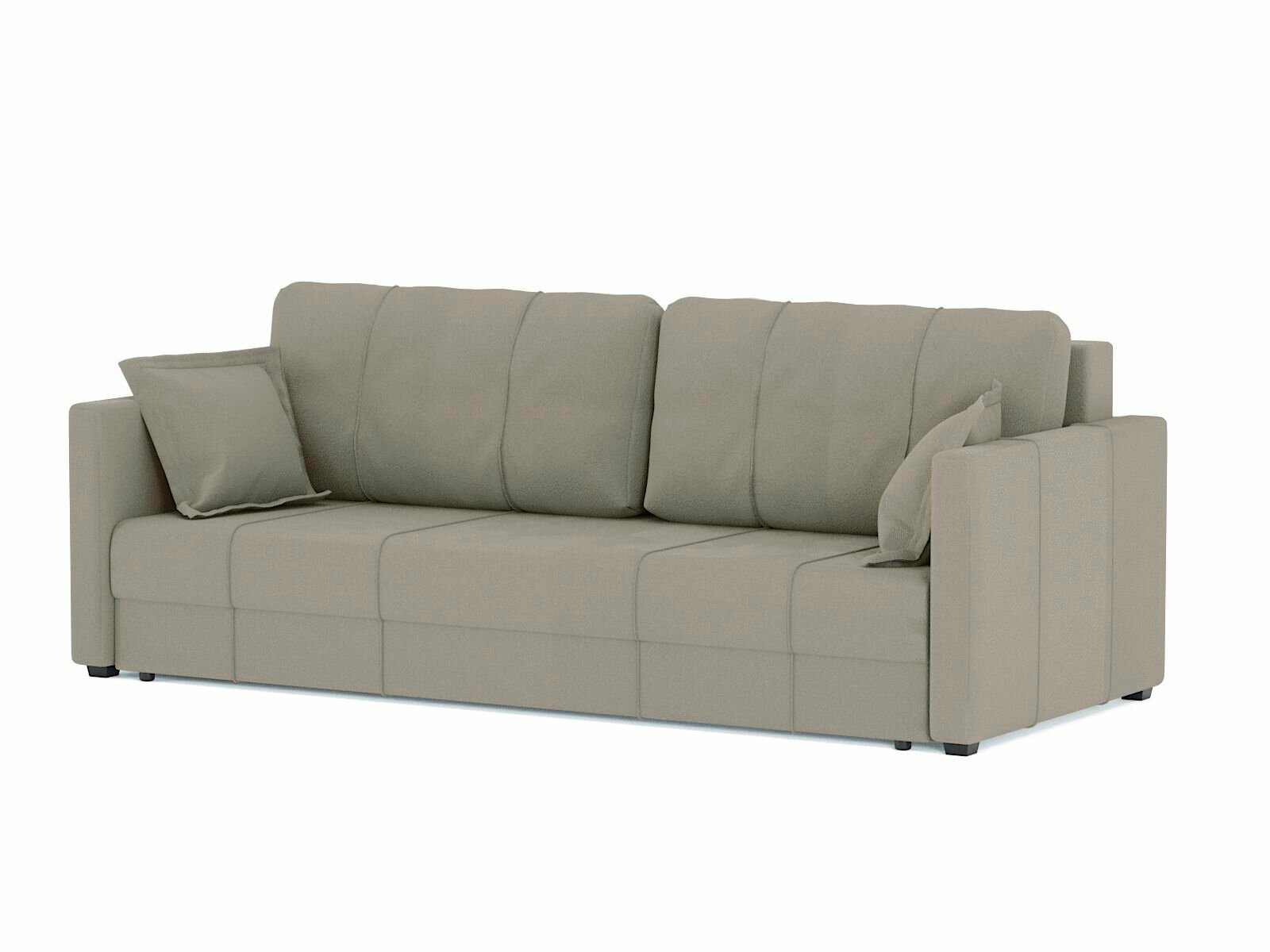 Диван раскладной Риммини еврокнижка, велюр Зара Лайт 04, ящик для белья