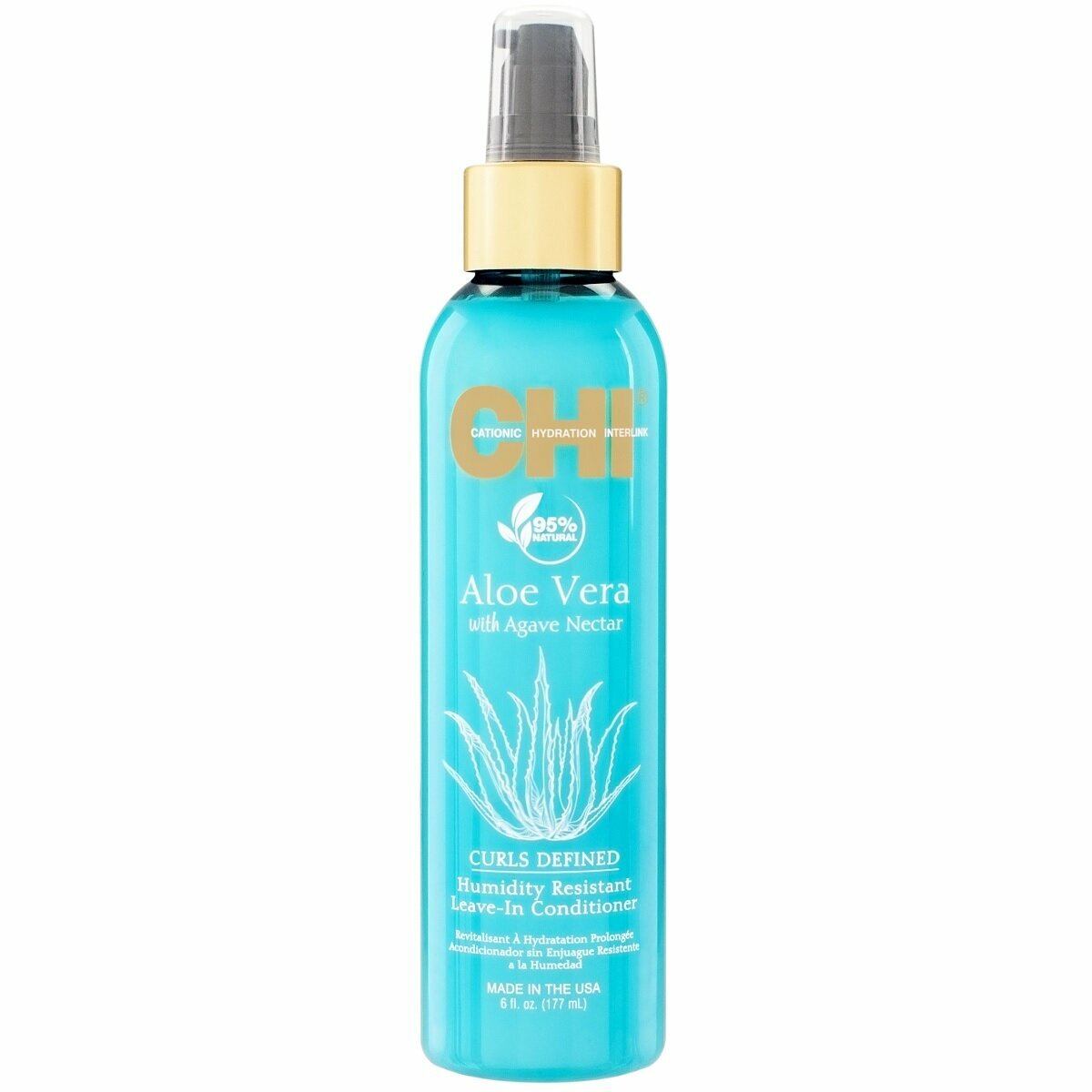Кондиционер несмываемый увлажняющий для волос Chi Aloe Vera With Agave Nectar Humidity Resistant Leave-In Conditioner, 177 мл