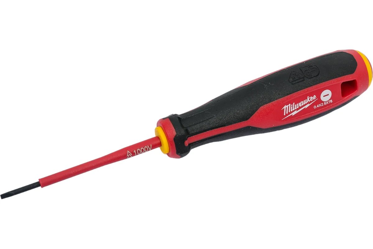 Milwaukee Трехгранная изолированная отвертка VDE SL 0.4x2.5x75 4932478712