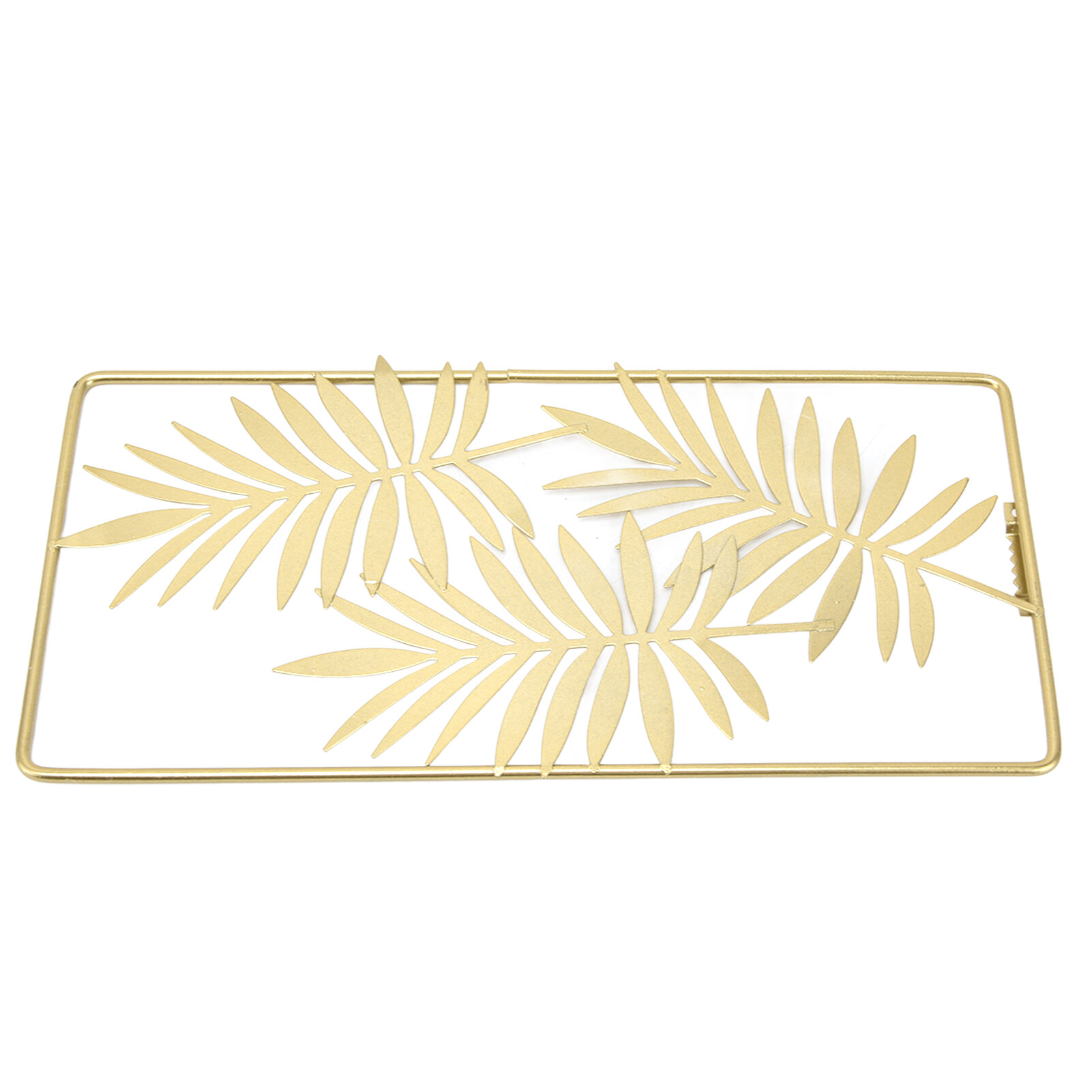 Металлический Настенный Декор в виде Листа, Золотой, Скандинавский Стиль, Элегантная Атмосфера, Прочный, Прочный, Износостойкий Металлический Настенный Декор