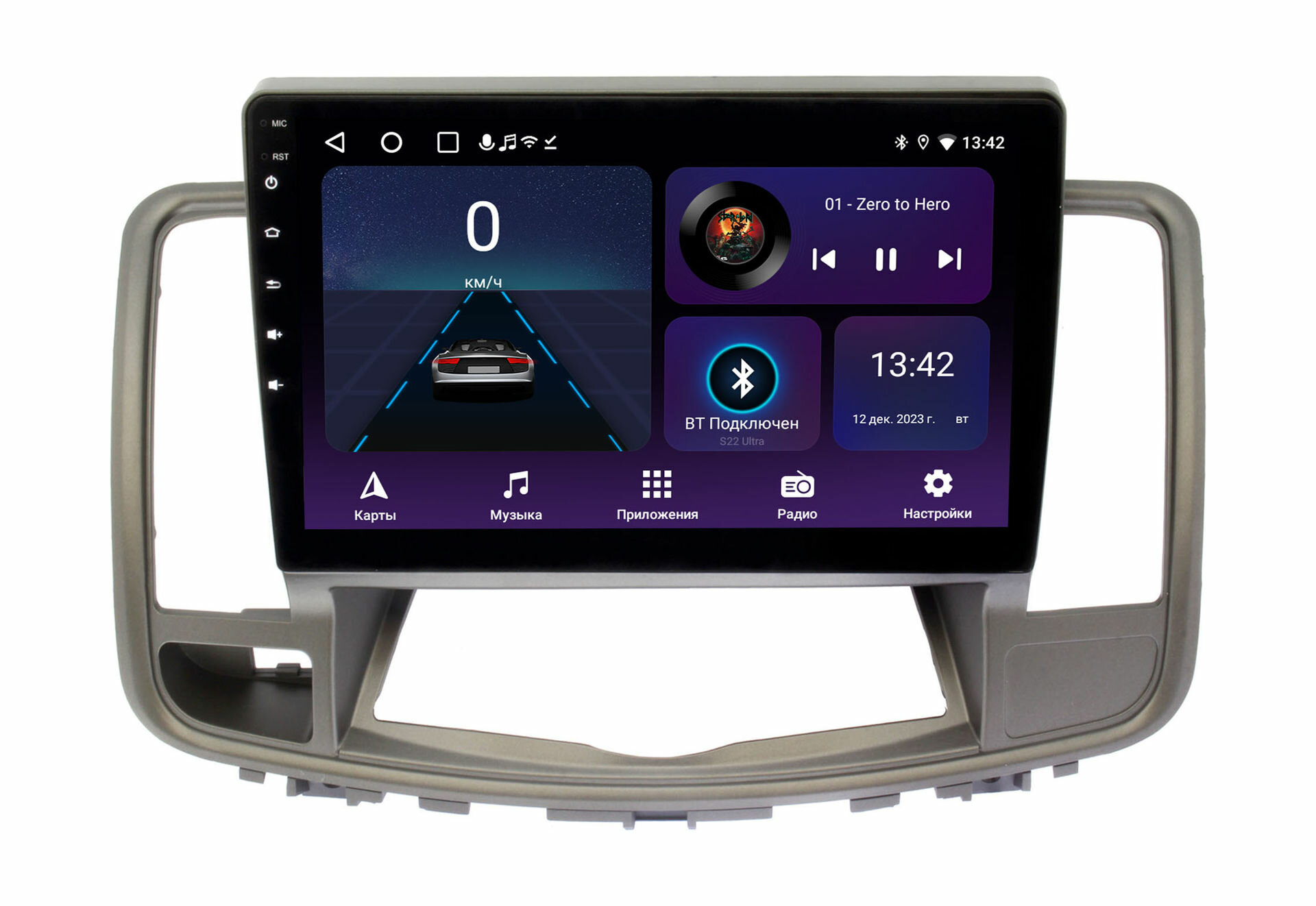 Штатная магнитола Wide Media для Nissan Teana 2008 - 2013 / Android 9, 10 дюймов, WiFi, 2/32GB, 4 ядра