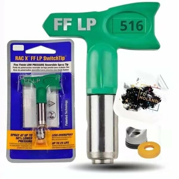 Сопло FFLP510 для безвоздушного распылителя: ультратонкое, низкое давление, финишная отделка