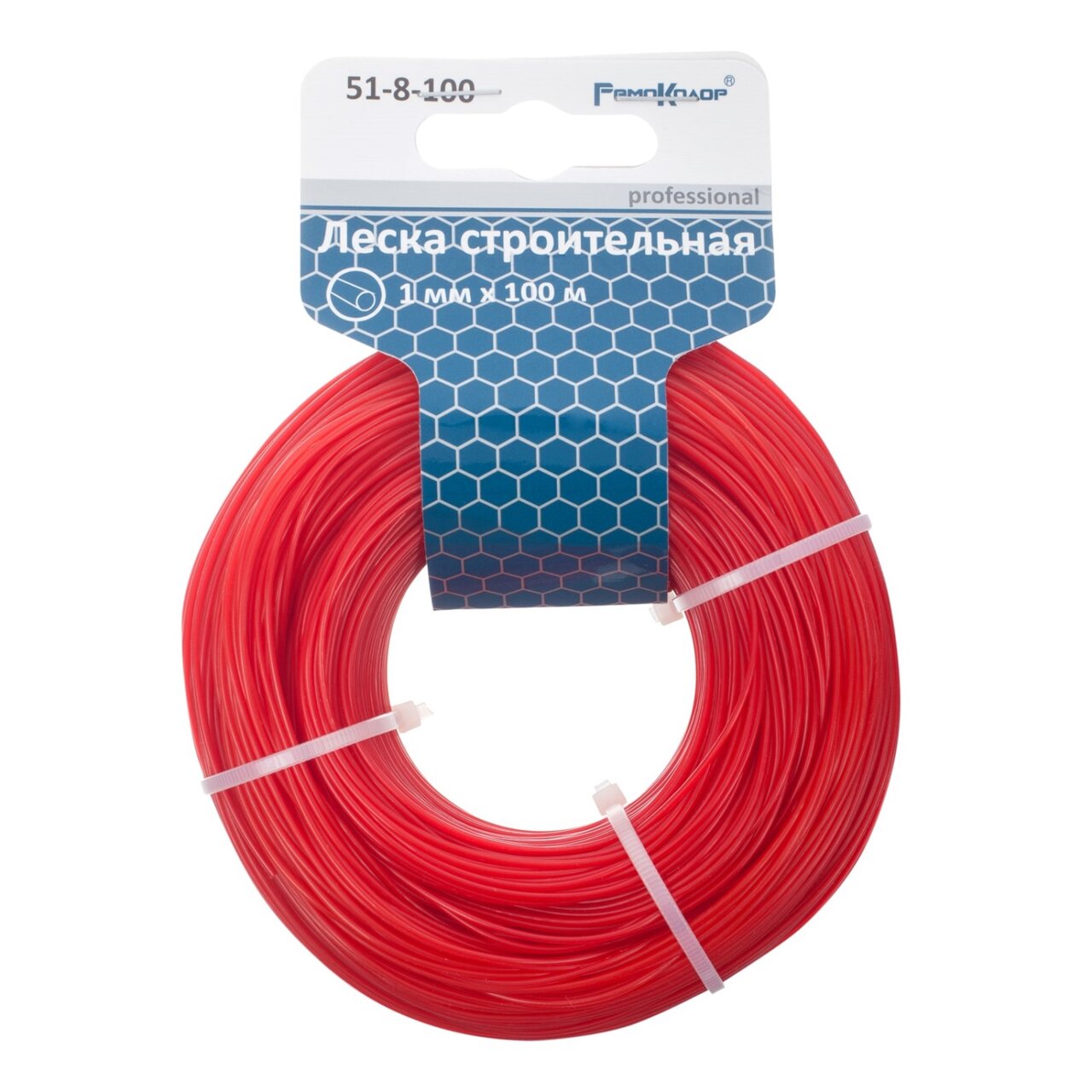51-8-100 леска строительная D 1 мм, длина 100 м, для монтажных и крепежных работ