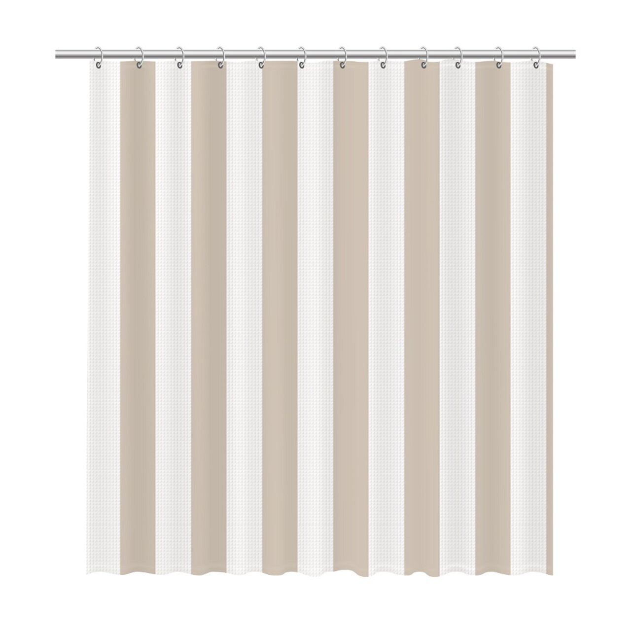 Vafel шторка для ванной 180x200 см бежевый цвет с водоотталкивающим покрытием
