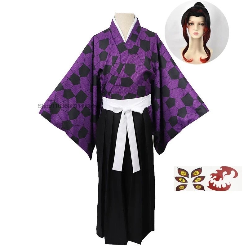 Косплей костюм Kokushibo из аниме XL, 3PC-Suits