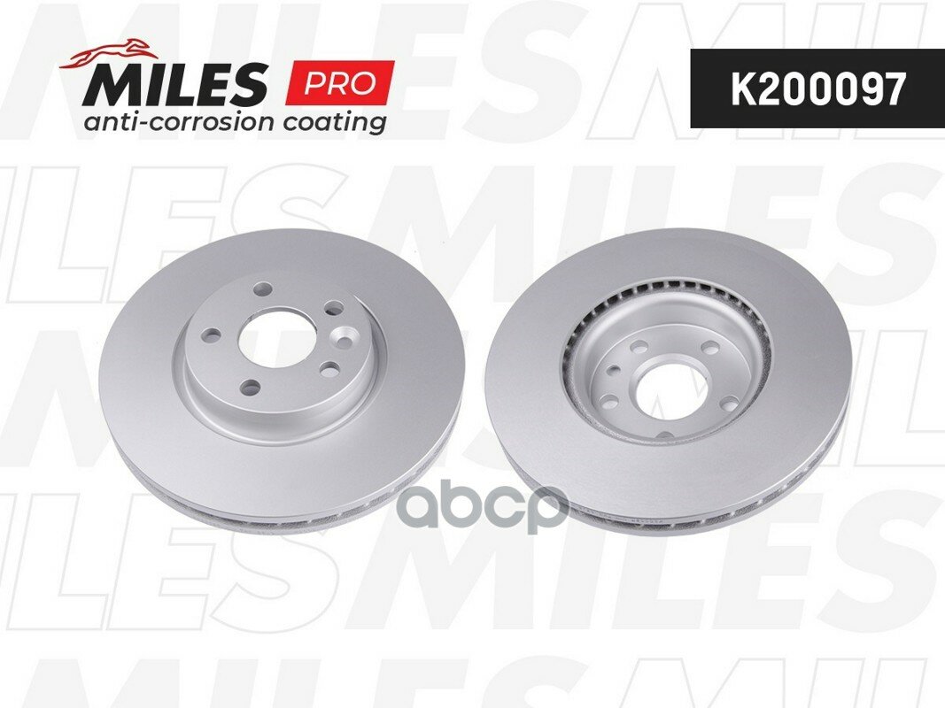 Диск тормозной FORD S-MAX/MONDEO 07-/VOLVO S60/XC70 06- d 16мм пер. (с покрытием) PRO Miles арт. K200097