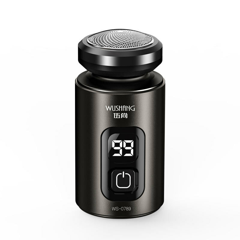 Бритва WS-0789, перезаряжаемая, моющаяся, электрическая, пружинная, черная