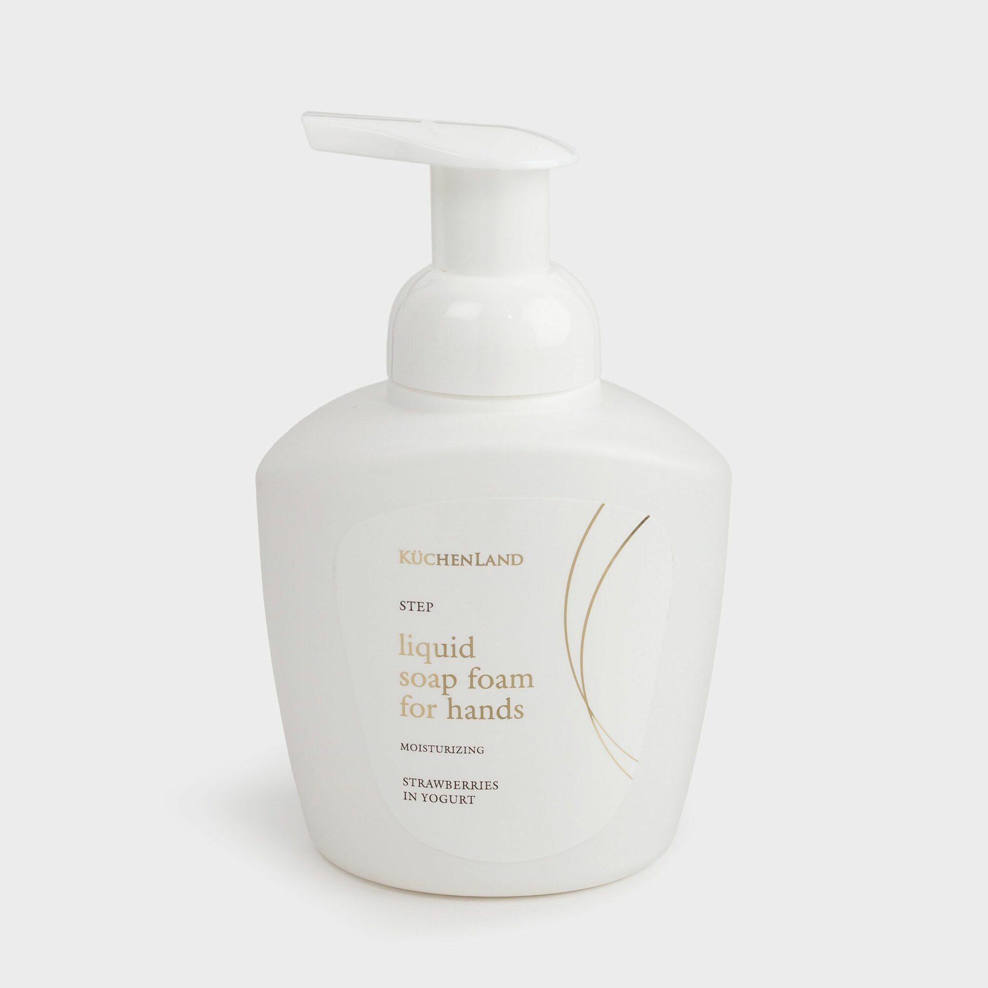 Мыло-пенка для рук, 400 мл, с дозатором, Клубника в йогурте, Step