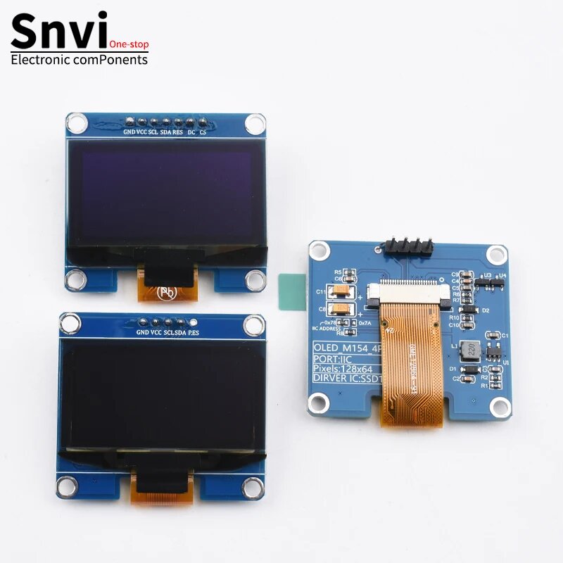 1.54" синий OLED экран 7pin — фото 1