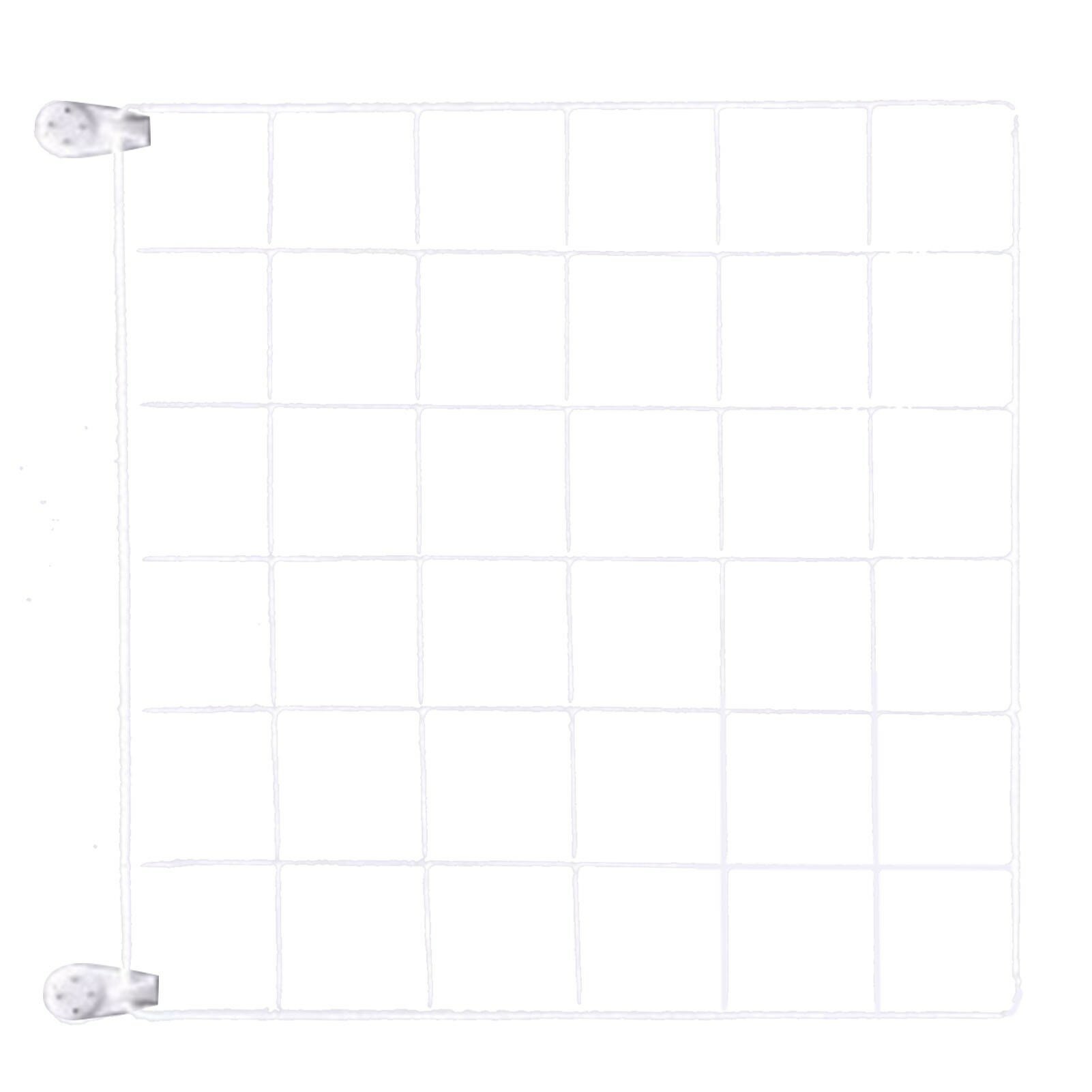 Проволочная сетка, панель, настенный органайзер для кукол, железная сетка, домашний стеллаж для хранения фотографий, подвесная полка для демонстрации фотографий, 30x30 см, белый цвет
