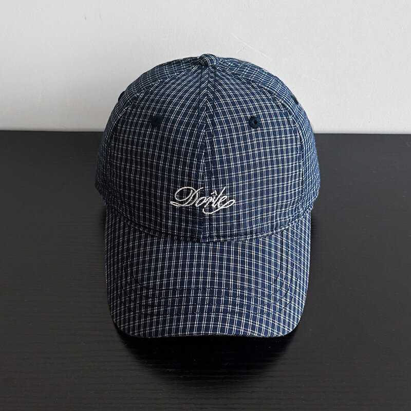 Корейская бейсболка с вышитыми буквами и мягким верхом, для мужчин и женщин, солнцезащитный козырек с широкими полями, маленькая кепка-утконос