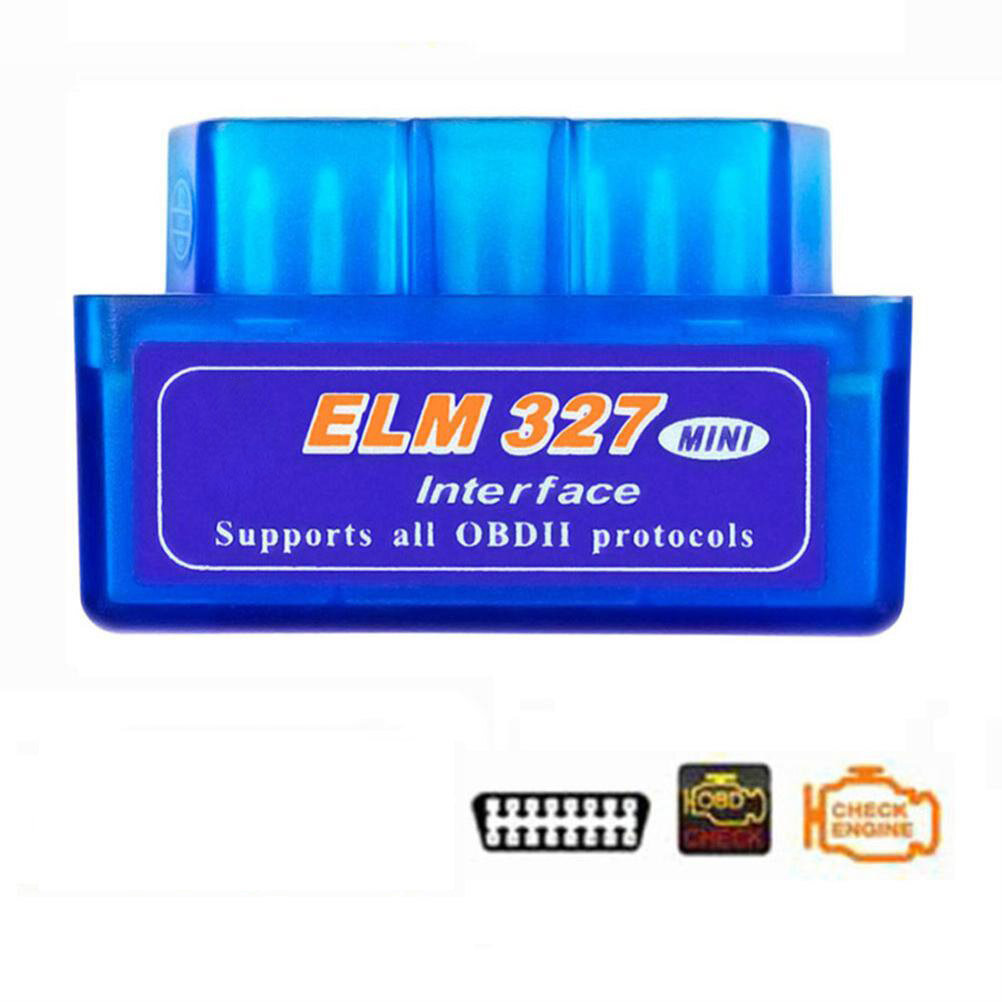 Автомобильный диагностический сканер ELM327 OBD2 V1.5 Bluetooth 5.1 для IOS/Android, синий