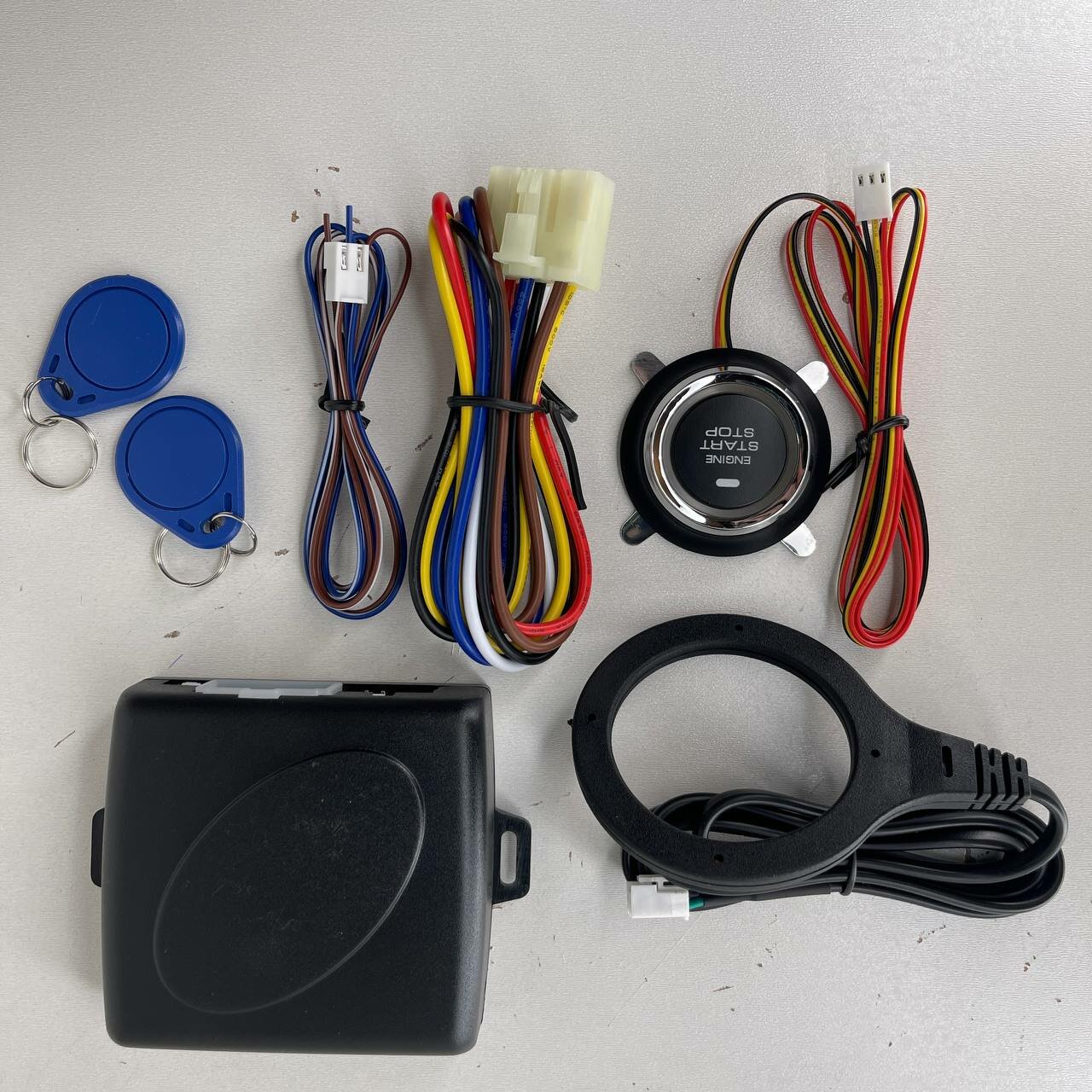 Кнопка старт-стоп с автозапуском автомобиля / Start Stop Engine с подсветкой установочный комплект Auto Graff 9002AG