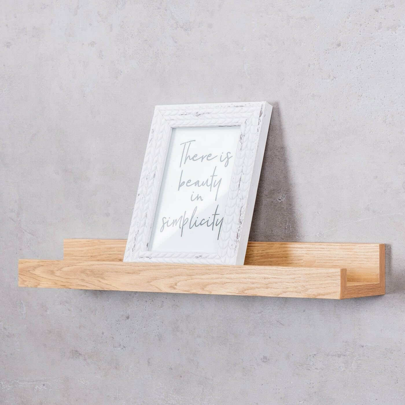 Полка для картин 40 см; Узкая настенная декоративная полка