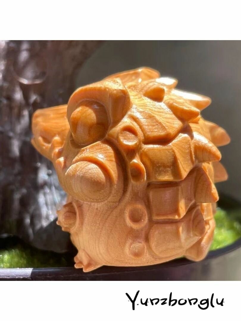 Yunzhonglu Статуэтка крокодила, Натуральная древесина, Туя восточная, Резьба по дереву