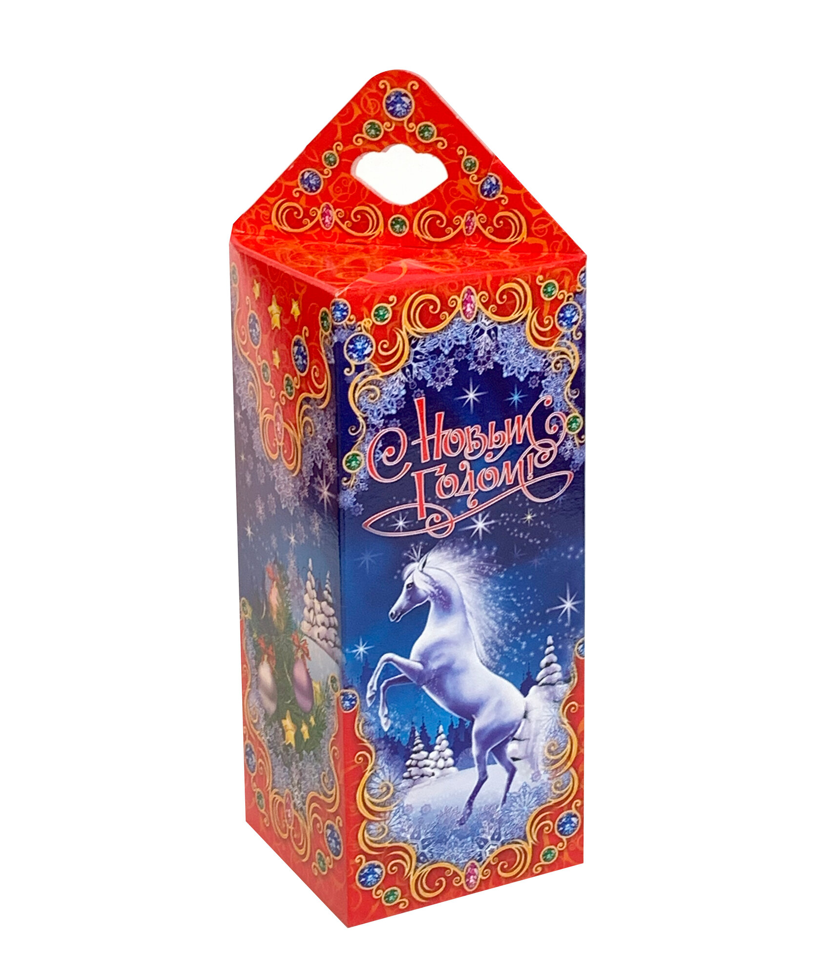 Коробки для новогодних подарков 600 г "Волшебная ночь" арт. 10401 - набор 30 шт.