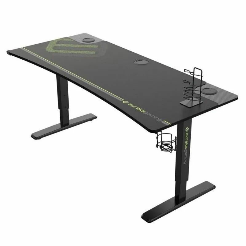 Стол компьютерный EUREKA IM63 черный ЛДСП, 160 см x 81 см x 70 см