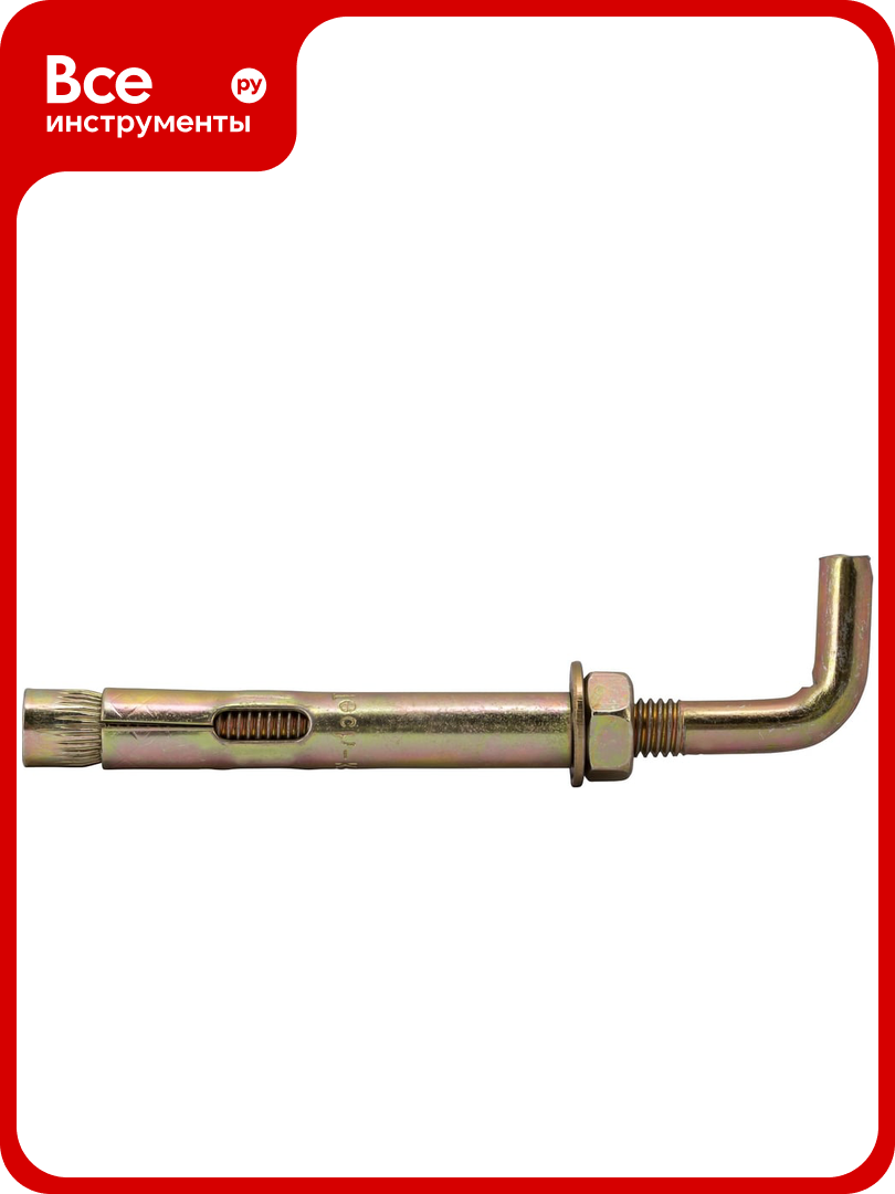 Анкерный болт Tech-Krep HL с Г-обр. крюком 14x70 25шт. - накл. 133652, стальной, желтый