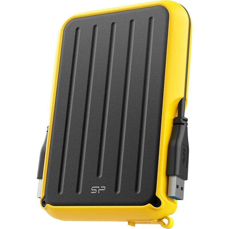 Портативный HDD Silicon Power Armor A66 4 TB USB 3.2, желтый, черный