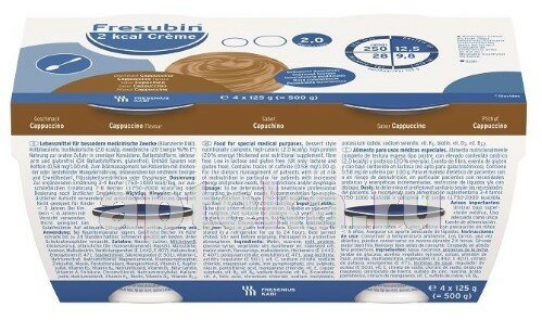 Фрезубин крем 2 ккал смесь со вкусом капучино 125 гр 4 шт.