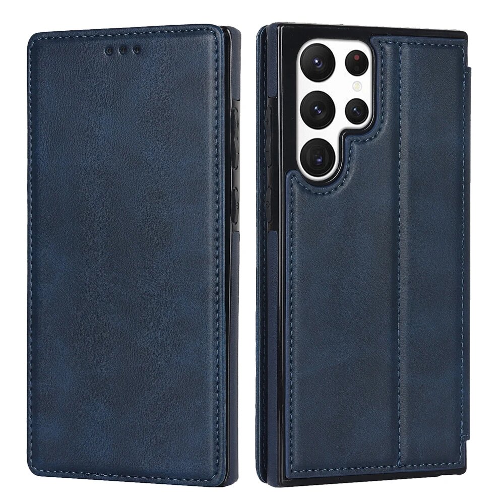 Кожаный чехол-кошелек для карточек для Samsung Galaxy S25 Plus S24 Ultra S23 S22, флип-чехол с отделениями для денежных карт, кожаный чехол для телефона с защитой от падения