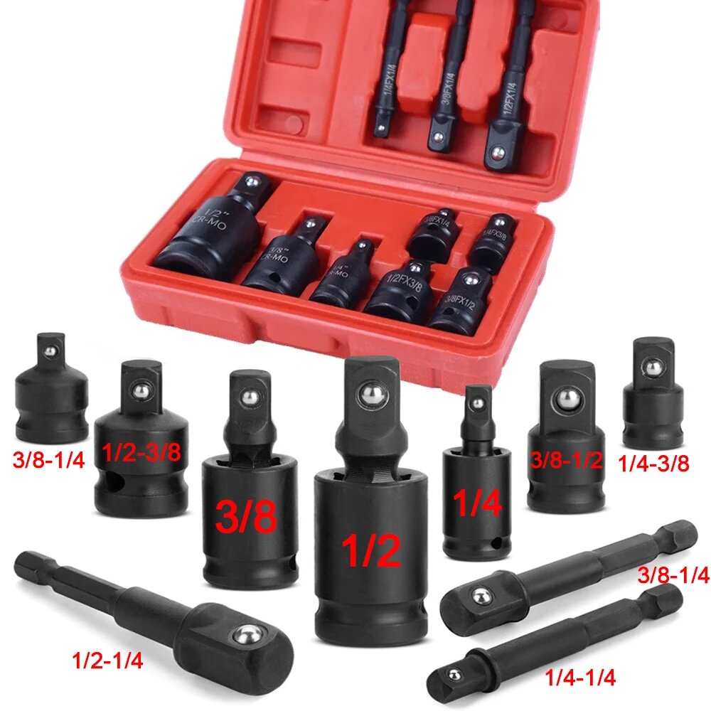 Набор переходников для ключей Torx, хромованадиевая сталь 10PCS with box