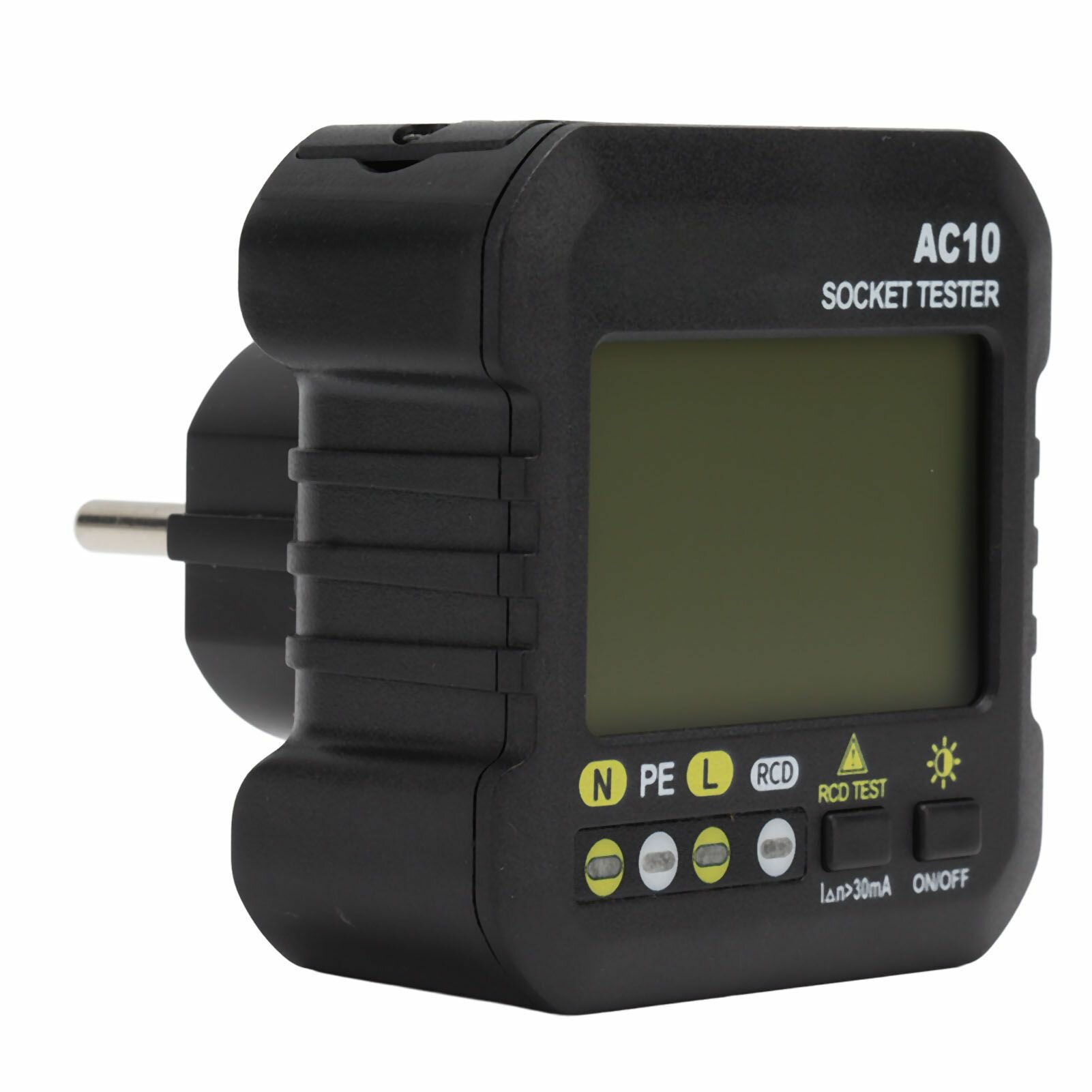 Тестер розеток, детектор электрических розеток, светодиодный дисплей для дома, вилка европейского стандарта, 220 В
