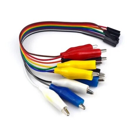 Kit10aF набор соединительных проводов 30см с крокодилами, мама (FUT0262-02)