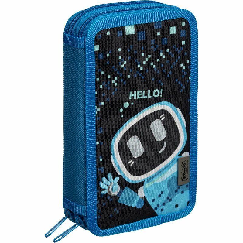 Пенал Robot Hello 2 отд, ткань, 190х110 мм, ПКТ 11-20