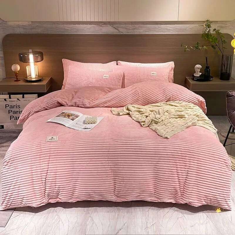 Комплект постельного белья, Фланель, Полуторный, наволочки 50x70