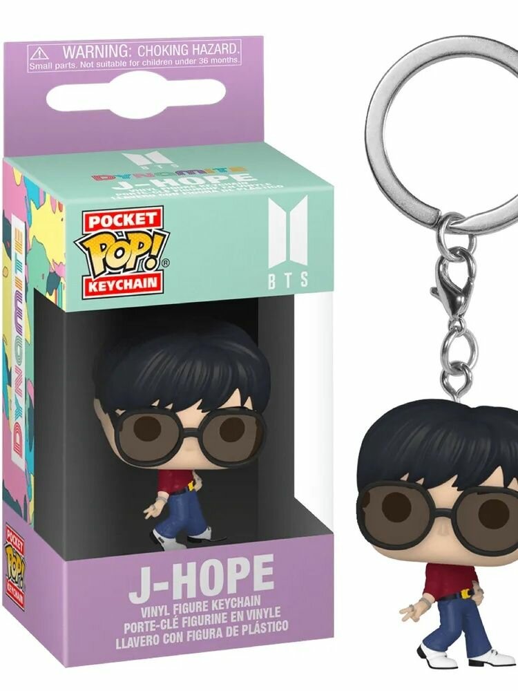 Поп-брелок funko pop BTS С2 "Dynamite" - Джей-Хоуп, статичный, голубой, пластик