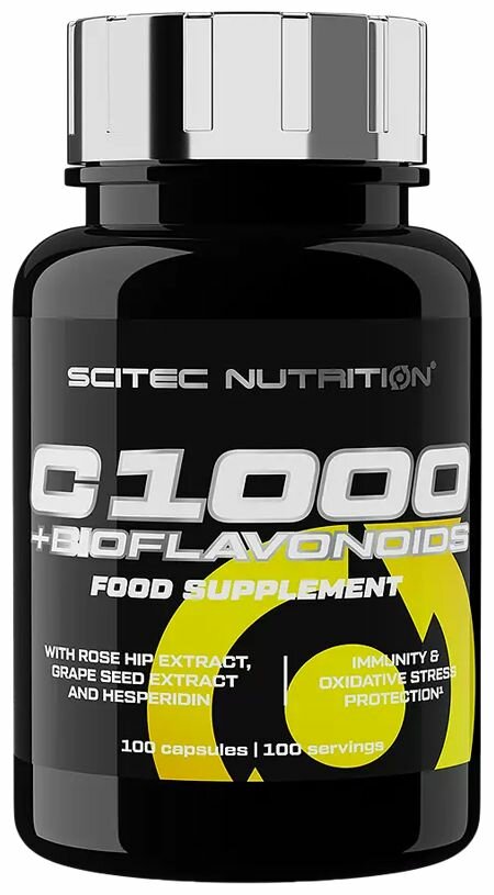 Скайтек Нутришн Витамин С и Биофлавиноиды, Scitec Nutrition C1000 + Bioflavonoid 100 капс, БАД