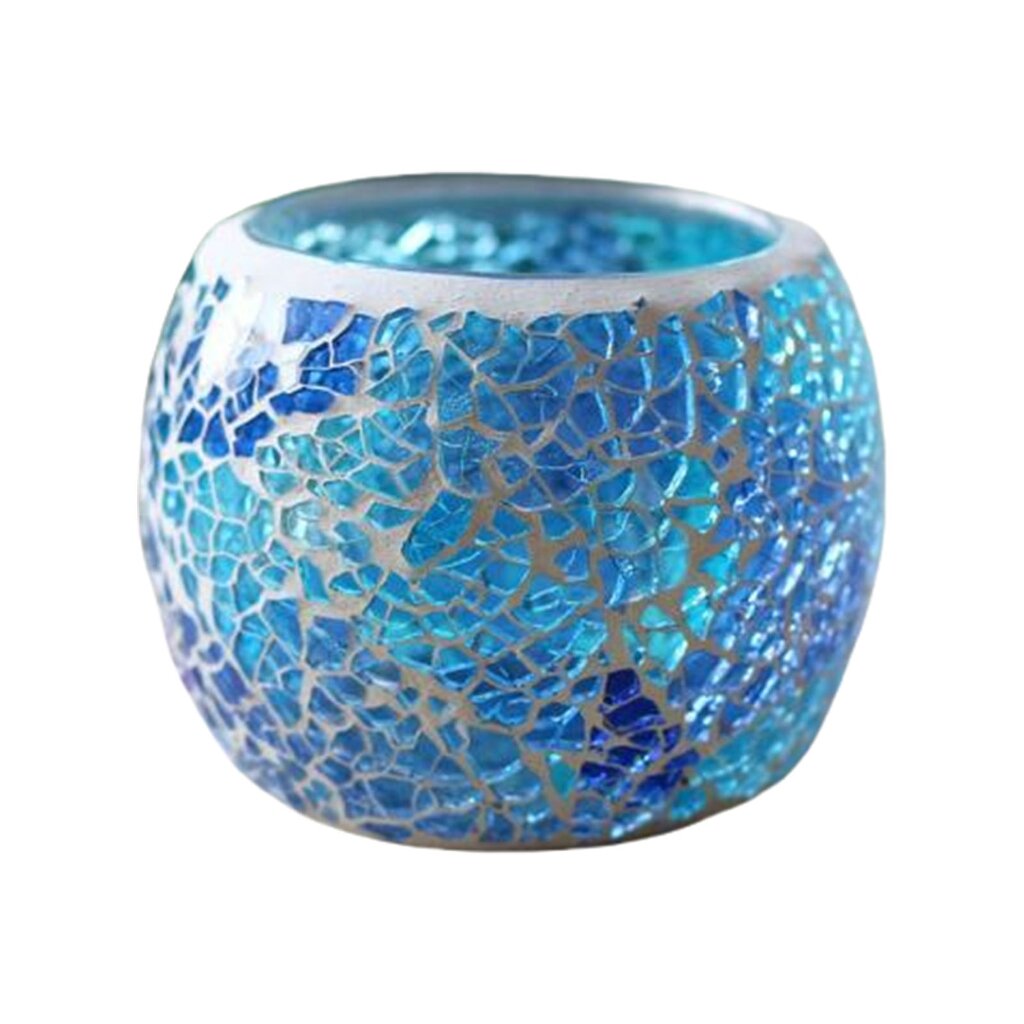 Марокканские разноцветные подсвечники из европейского стекла для украшения свадебного стола Произведение искусства