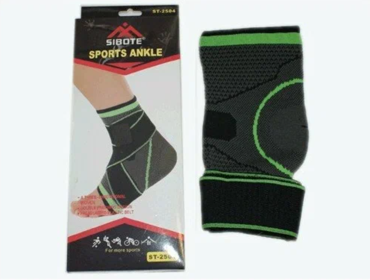 Суппорт голеностопный ST-2504, трикотаж, с бинтом, размер XL