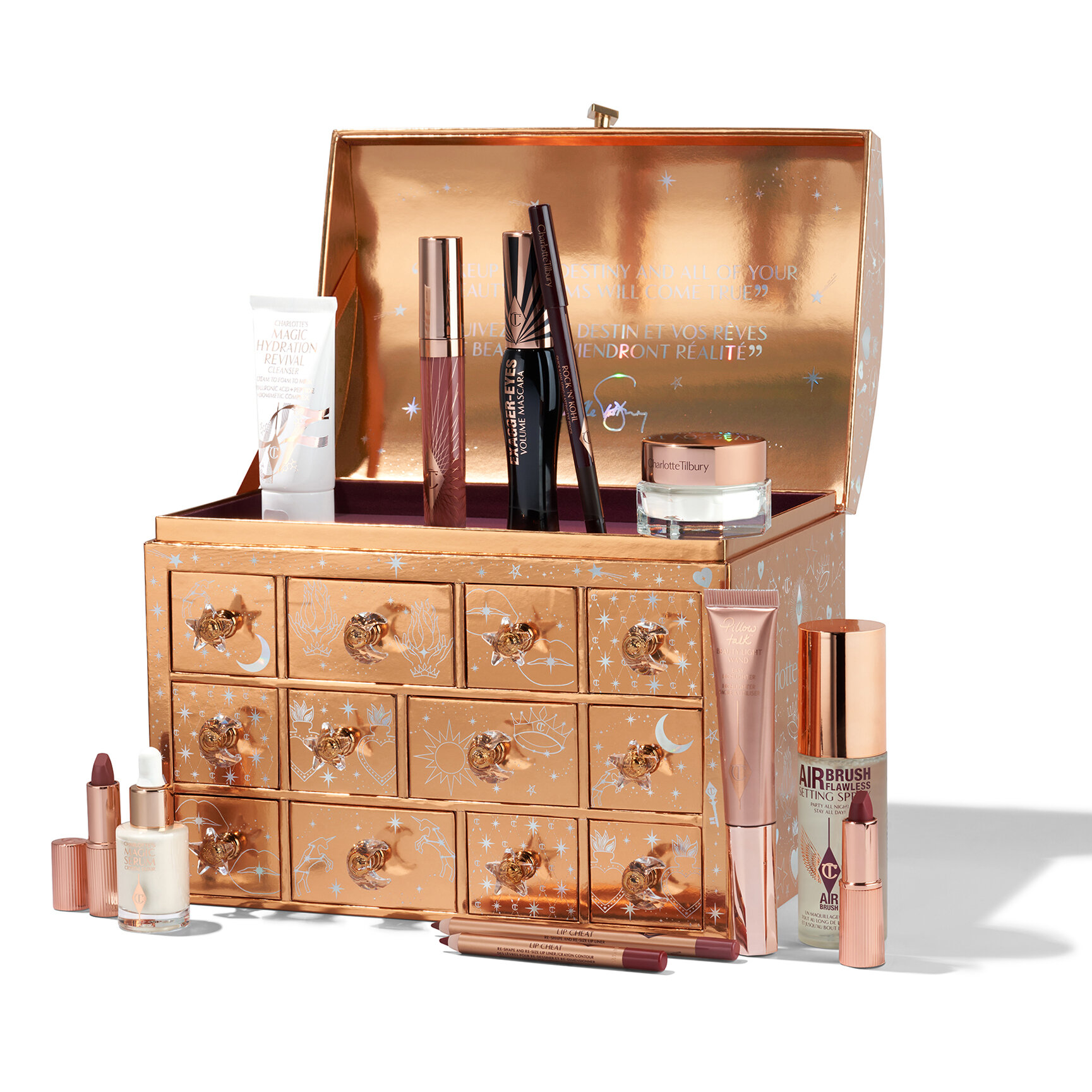 Подарочный адвент календарь Charlotte Tilbury - Charlotte's Beauty Treasure Chest
