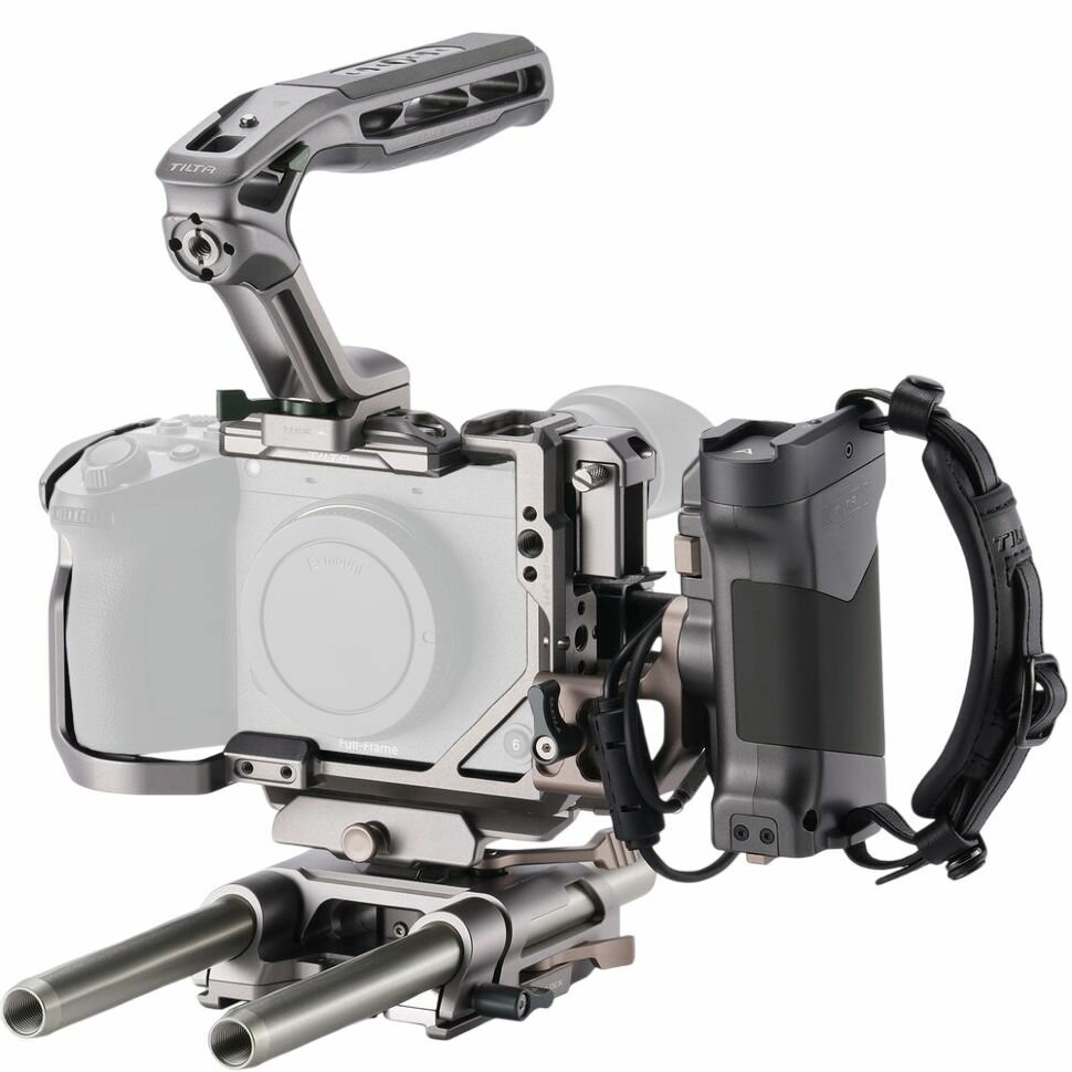 Клетка Tilta Pro Kit для Sony FX2 Серая, быстросъёмная площадка, алюминий