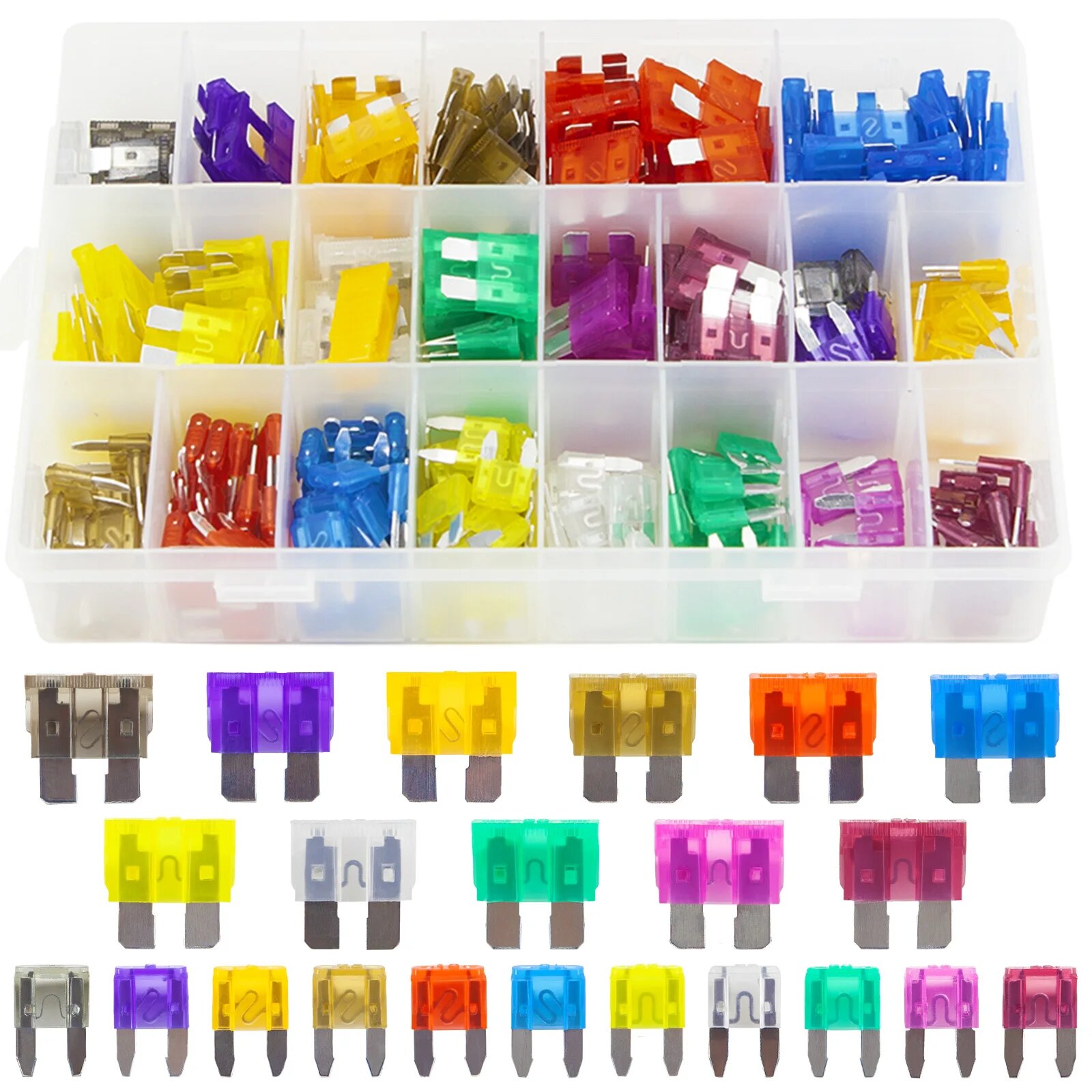 Ассортимент автомобильных предохранителей для замены VW Polo 12 В Mini/стандартный комплект предохранителей лезвия 300 шт.