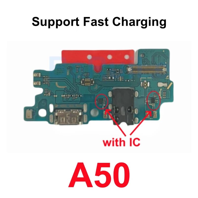 Плата зарядки Samsung A50 с IC, поддержка быстрой зарядки