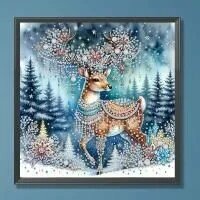 Рождественская алмазная картина размером 30 x 30 см, 5D частичная алмазная мозаика своими руками, для домашнего декора