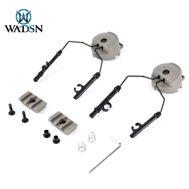 Тактическая гарнитура WADSN новой версии C2/C3/C4, крепление для шлема FAST, поворотный кронштейн, внешние аксессуары