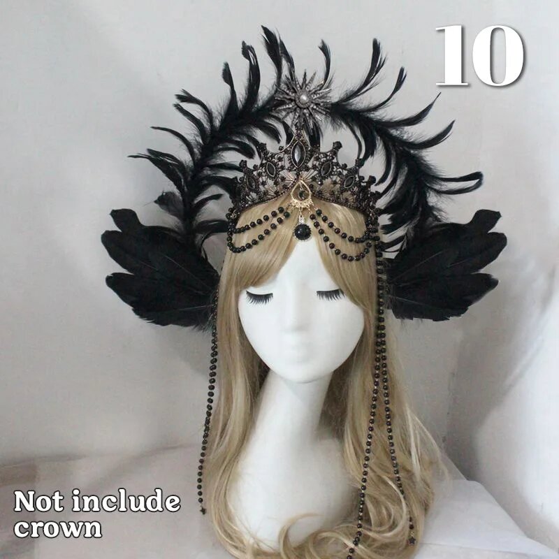 Готическая корона тиара KC для женщин 10