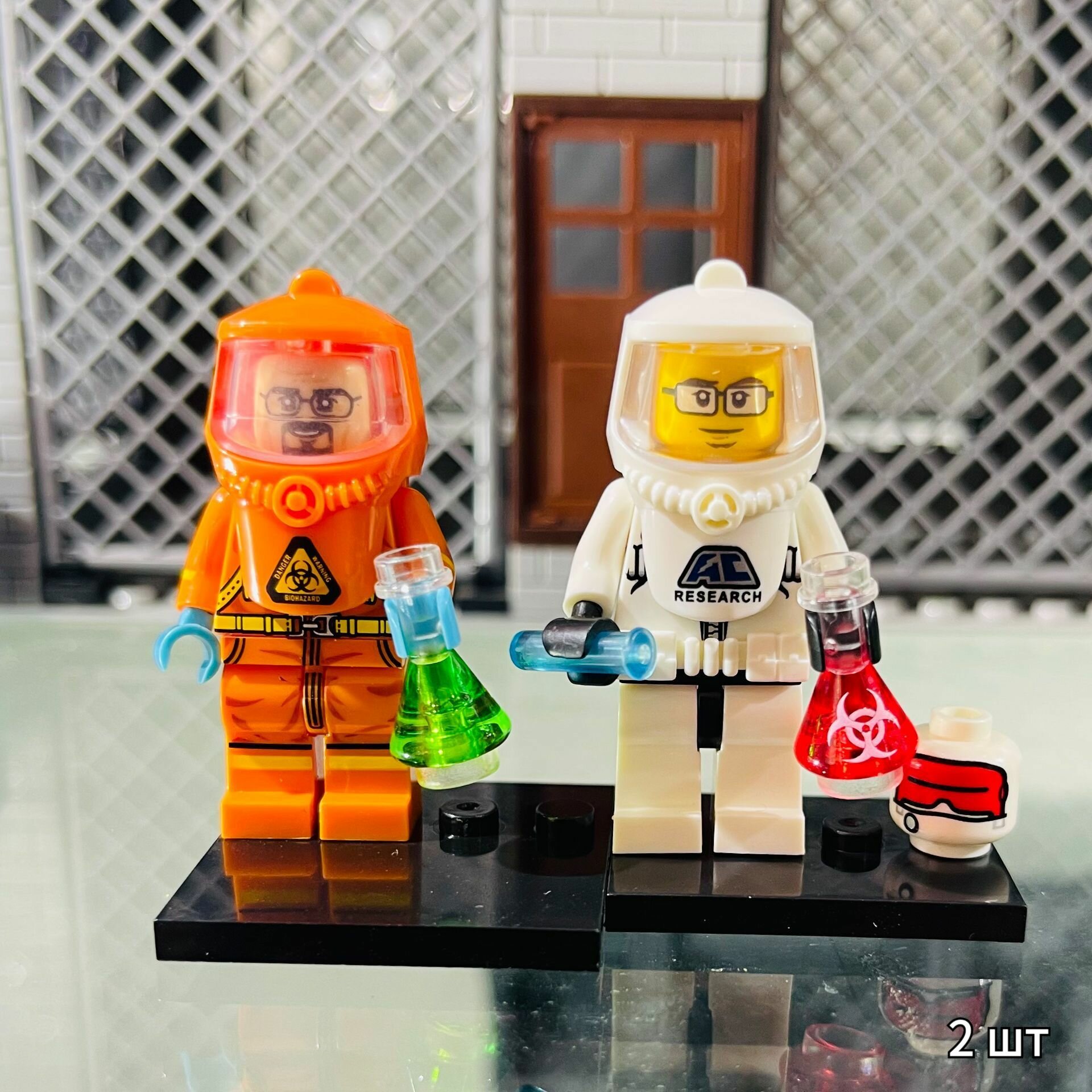 Минифигурка из строительных блоков ученого-радиолога, модель из строительных блоков защитной одежды, минифигурка Resident Evil, совместимы с легo конструкторами
