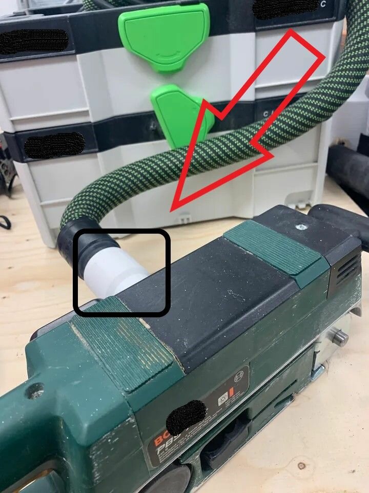 Пылеотвод шлифмашинки Bocsh PBS 75 к Festool